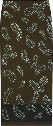 Tory Burch Damen Embellished Viscose Skirt