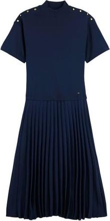 Tommy Hilfiger Robe midi pliss&eacute;e en coton
