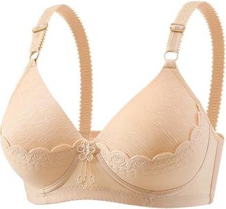 Generic Bustiers pour femme - Bretelles r&eacute;glables - Couverture compl&egrave;te - Soutien-gorge confortable sans armatures - Soutien-gorge sans armatures, beige, 38
