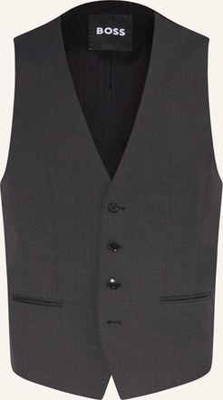 HUGO BOSS Anzugweste Huge Slim Fit grau