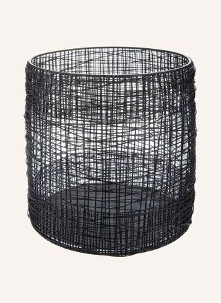 Gilde Windlicht Welding schwarz