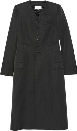 Maison Margiela Einknopfmantel - - Coats - Damen - Grau - S