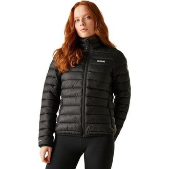 Regatta Femme Veste Isolante Rembourr&eacute;e &Agrave; Capuche Manteau, Noir, 38 EU
