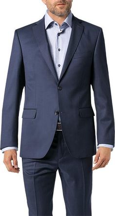 Carl Gross Carl Gross Herren Sakko blau Schurwolle