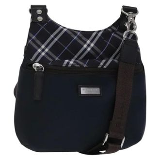 Burberry Pre-owned Nylon sacs-ports-paule - Femme - Pre-owned - Bleu - Taille: ONE Size