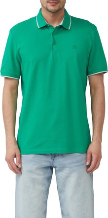 s.Oliver Sportives Piqu&eacute;-Poloshirt mit Kontrast-Details gr&uuml;n 3XL