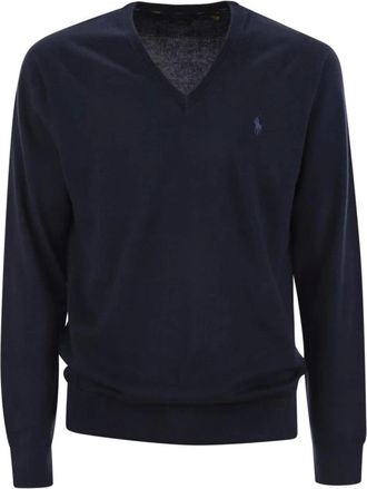 Polo Ralph Lauren Homme, Pulls, Bleu, Taille: S Pull en coton Pima