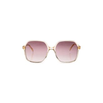 Valentino Garavani Lunettes de soleil g&eacute;om&eacute;triques oversize - unisex - Accessoires - Rose - Taille: 56 MM