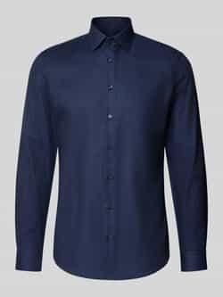 Jake*s Slim Fit Businesshemd aus reiner Baumwolle