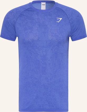 Gymshark Gymshark Funktionsshirt Geo Seamless blau
