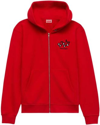 Kenzo Sweat &agrave; capuche zipp&eacute; en coton &laquo; Kenzo Sounds &raquo;