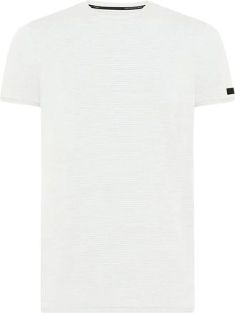Roberto Ricci Design Rrd, Homme, Tops, Blanc, Taille: XL T-shirt avec texture dinspiration seersucker