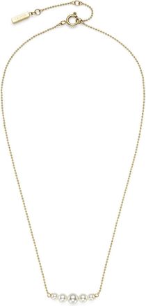 Olivia Burton Halskette für Damen Kollektion PEARLS & BEADS aus Gelbgold mit Abgestufter Reihe aus Imitationsperlen - 24100321
