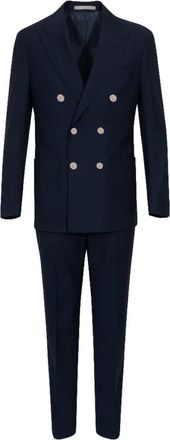 Eleventy Homme, Costumes, Bleu, Taille: XL Costume crois&eacute;