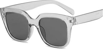 Generic Lunettes De Soleil Tendance Carr&eacute;es &Agrave; Grande Monture For Hommes Et Femmes, Confortables For Le Shopping, Les Vacances Ou Les F&ecirc;tes.(Clear)