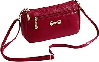 Generic Sac à bandoulière décontracté à bandoulière réglable pour femme, Rouge, Taille unique