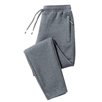 Generic Pantalon de jogging confortable pour homme - Grandes tailles - Confortable - Stretch - Pantalon de loisirs - Pantalon de sport avec poches zipp&eacute;es - R