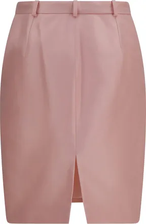 Gucci Womens Silk Faille Skirt Hopeful Pink