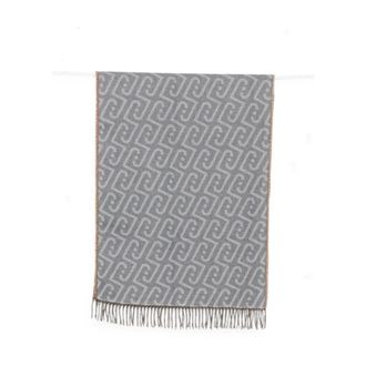Liu Jo Monogram Jacquard Schal - - Accessories - Damen - Blau - ONE SIZE