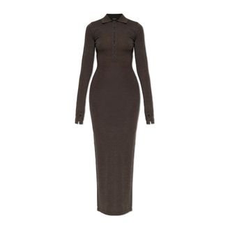 Jacquemus Woll-Rollkragenkleid Polo - - Dresses - Damen - Braun - 2XS