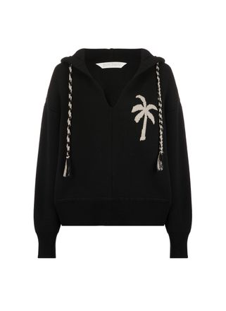 Palm Angels Pullover mit Palmenprint in Schwarz