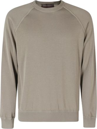 FILIPPO DE LAURENTIIS Homme, Sweatshirts et sweats &agrave; capuche, Brun, Taille: 2XL Girocollo Taglio Felpa Crepe