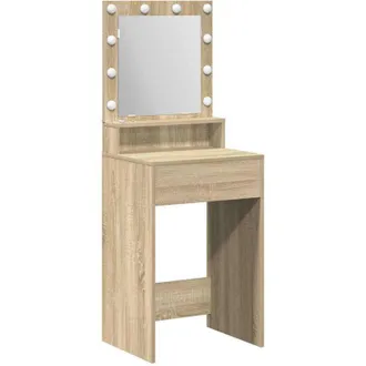 vidaXL Coiffeuse Ch&ecirc;ne Sonoma 50 x 41 x 135 cm Bois ding&eacute;nierie Vidaxl