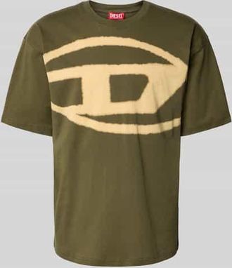 Diesel Regular Fit T-Shirt mit Logo-Print