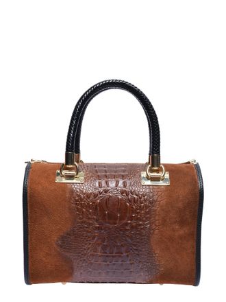 Isabella Rhea Kastanienbraun Rindsledertasche
