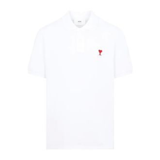 Ami Homme, Tops, Blanc, Taille: L De Coeur Polo