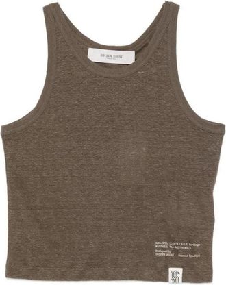 Golden Goose Femme, Tops, Brun, Taille: 36 FR Journey Tank Top