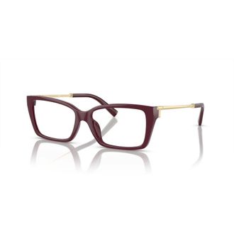 Tiffany & Co. unisex, Accessoires, Rouge, Taille: 54 MM Monture Lunettes Bordeaux