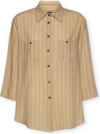 Elena Miro Damen, Blusen & Hemden, Beige, LGröße