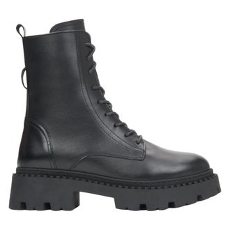 Estro & Luminara Schn&uuml;rstiefeletten mit Plateau - - Shoes - Damen - Schwarzk - 40 EU