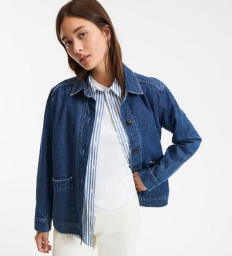 La Redoute Collections Veste Boutonn&eacute;e Coupe Oversize Signature Leony