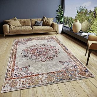 Hanse Home Maderno Orientalischer Teppich - Läufer Orientalisch klassisch dicht gewebt mit Ornamenten Vintage-Look Weicher Kurzflor für Schlafzimmer, Esszimmer, 