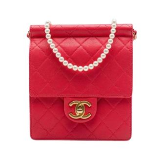 Chanel Sac bandouli&egrave;re chic doccasion - Femme - Pre-owned - Rouge - Taille: ONE Size