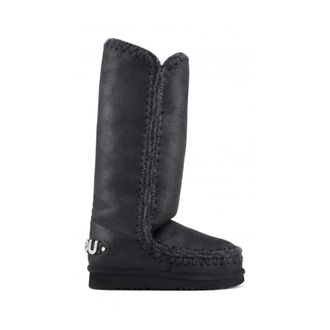 Mou Femme, Chaussures, Noir, Taille: 38 EU Eskimo 40 Rhinestones Logo