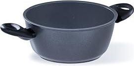 Barazzoni Kasserolle mit 2 Griffen mit Keramikbeschichtung, Aluminium, Ø 20 cm, ergonomischer Griff, auch für Induktion geeignet, kein PFAS, hergestellt in Ital