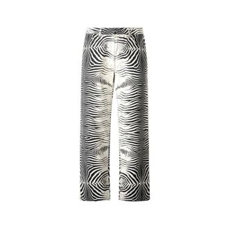 Roberto Cavalli Homme, Pantalons, Noir, Taille: W30 Pantalon Imprimé Tigresse Blanche Jambe Droite