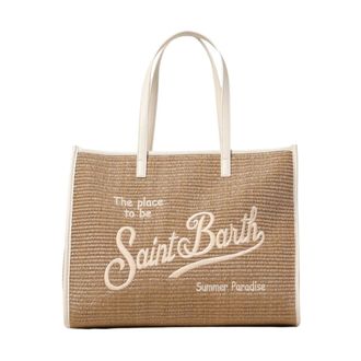 MC2 Saint Barth Femme, Sacs, Beige, Taille: ONE Size Sac cabas en paille beige