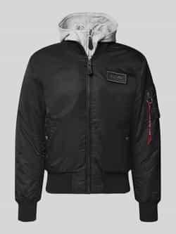 Alpha Industries Bomberjacke mit Rei&szlig;verschlusstasche am &Auml;rmel