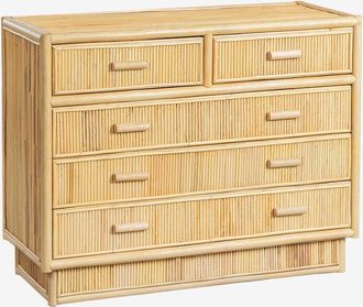 Sklum Kommode aus Leiremy Rattan Braun Natur