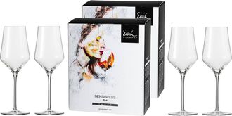 Eisch Eisch 4-teiliges Gl&auml;ser-Set im farbigen Geschenkkarton, Sky SensisPlus, Sp&uuml;lmaschinenfest - Wei&szlig;weingl&auml;ser