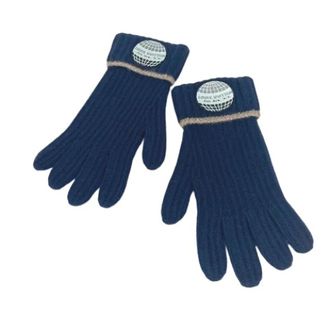 Louis Vuitton unisex, Pre-owned, Bleu, Taille: ONE Size Pre-owned Gants en Cachemire