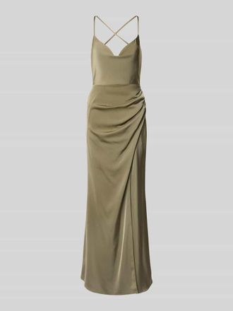 Laona Abendkleid mit V-Ausschnitt und Raffungen