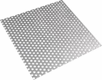 Generic Quadratische Abflussabdeckung aus Stahl, 5 mm Loch, Abflussabdeckungen f&uuml;r den Innen- und Au&szlig;enbereich, Duschabflussabdeckung, Garten-Laubschutz (40 x