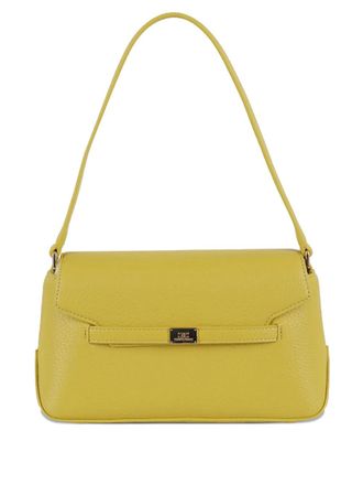 Elisabetta Franchi sac porté épaule à plaque logo - Jaune