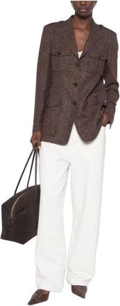 Tagliatore Femme, Vestes, Brun, Taille: 38 FR Tweed Vestes