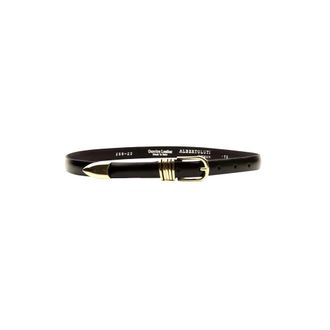 Alberto Luti Ceinture en cuir de vachette - Femme - Accessoires - Noir - Taille: 85 CM